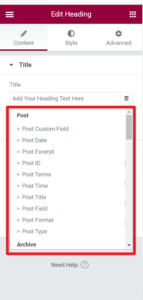 Elementor动态内容是什么？如何使用? - 【NUTSWP】