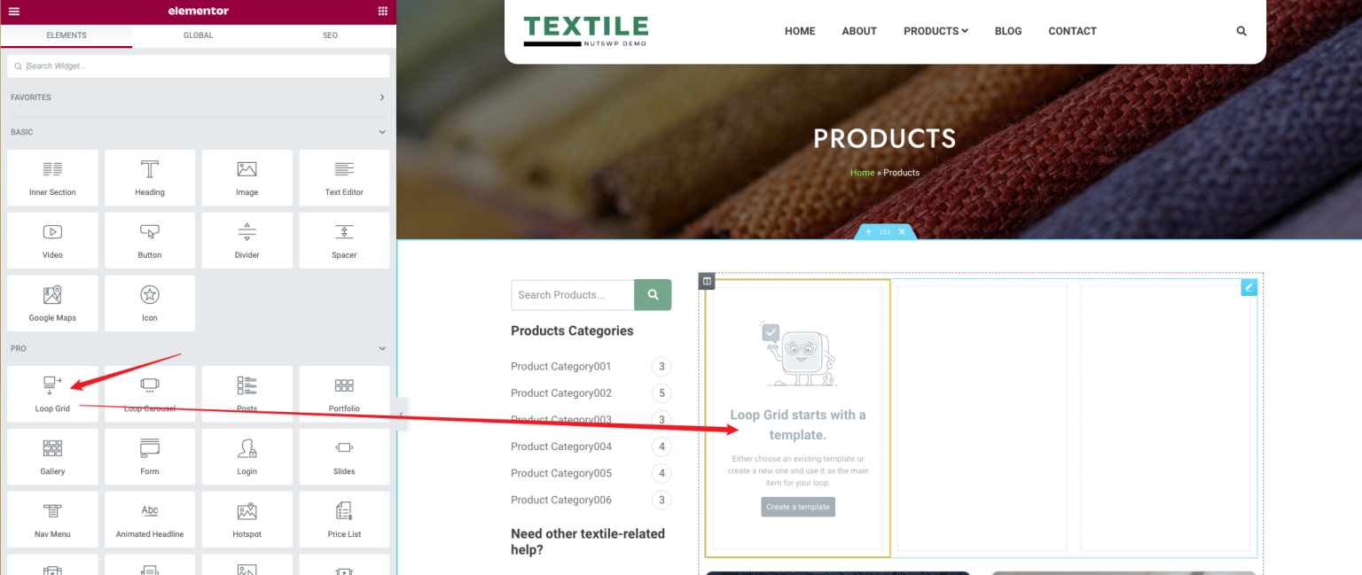 Elementor Loop Item模版定制产品列表教程( 附视频) - 【NUTSWP】