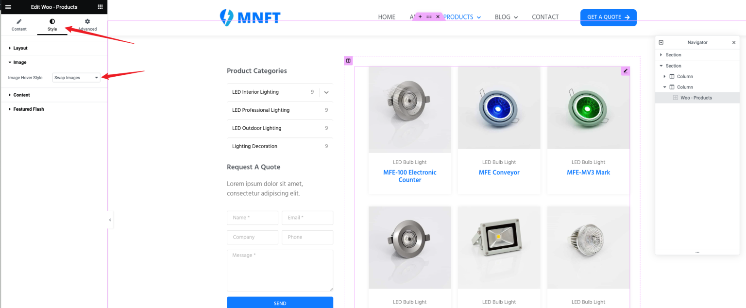 Elementor Loop Item实现产品列表图片交换（Swap） - 【NUTSWP】