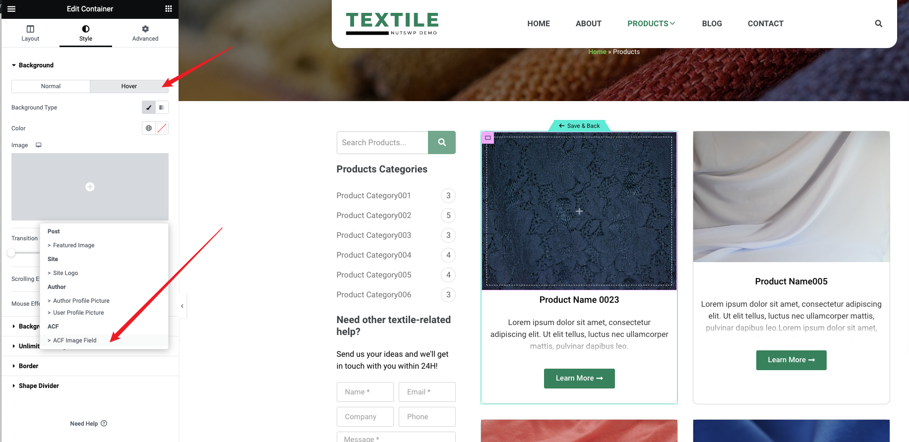 Elementor Loop Item实现产品列表图片交换（Swap） - 【NUTSWP】