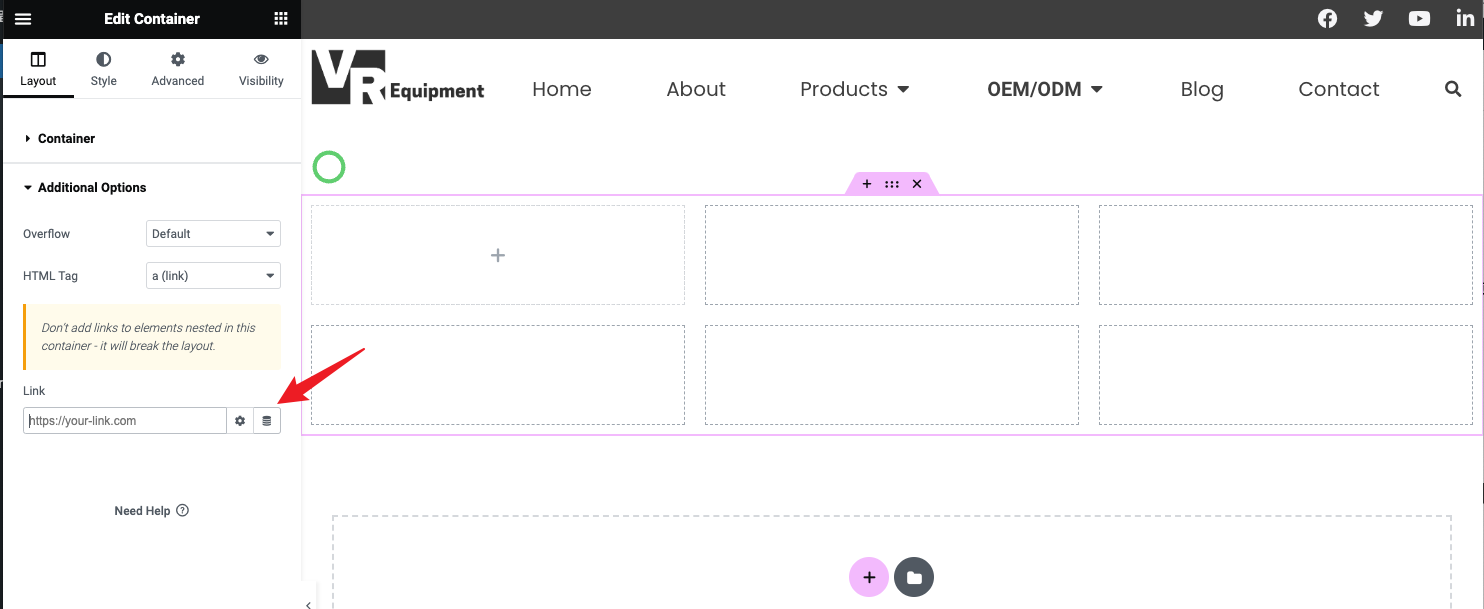 如何给Elementor容器添加链接？ - 【NUTSWP】