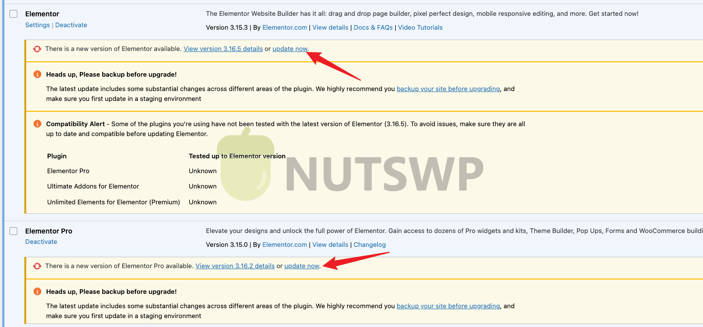 关于升级到Elementor V3.16出现的BUG问题解决方法 - 【NUTSWP】