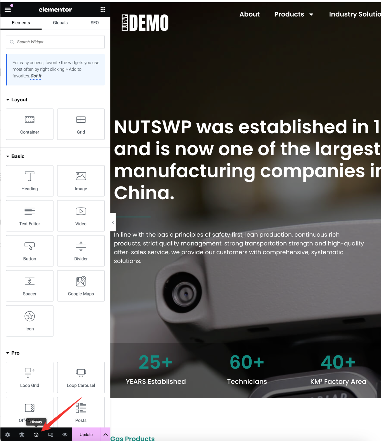 Elementor的操作记录和修订版本 - 【NUTSWP】